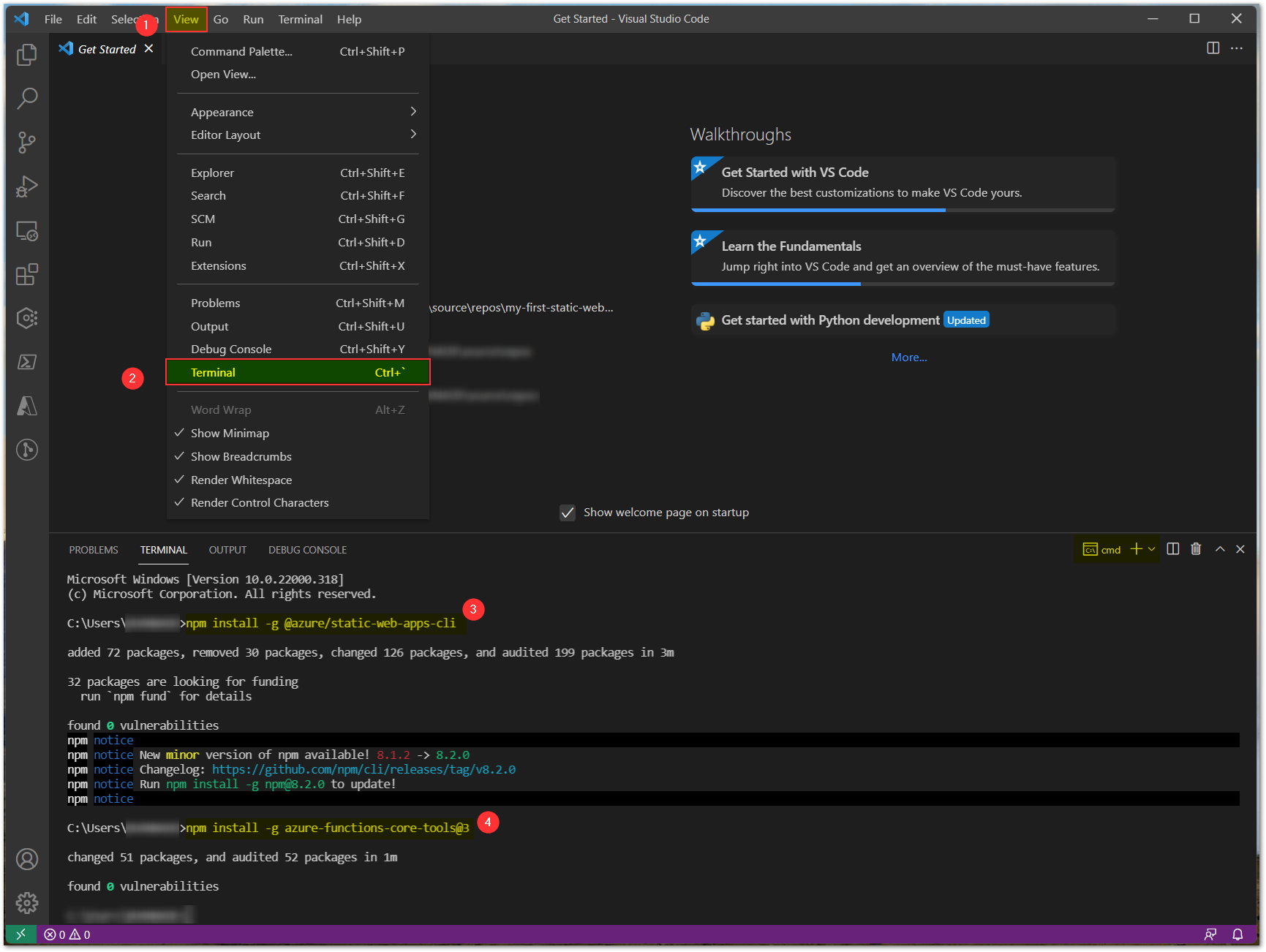 Install Azure Static Web Apps CLI · Issue #84835 · MicrosoftDocs/azure-docs · GitHub