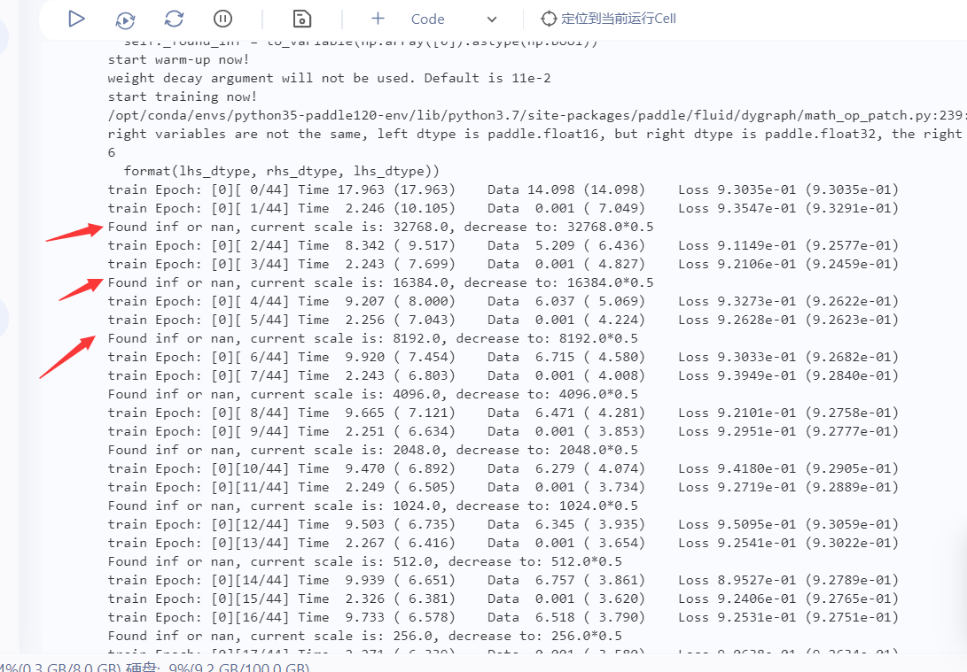 使用amp出现found Inf Or Nan Current Scale Is 327680 Decrease To 32768005的问题 · Issue 37021 9323