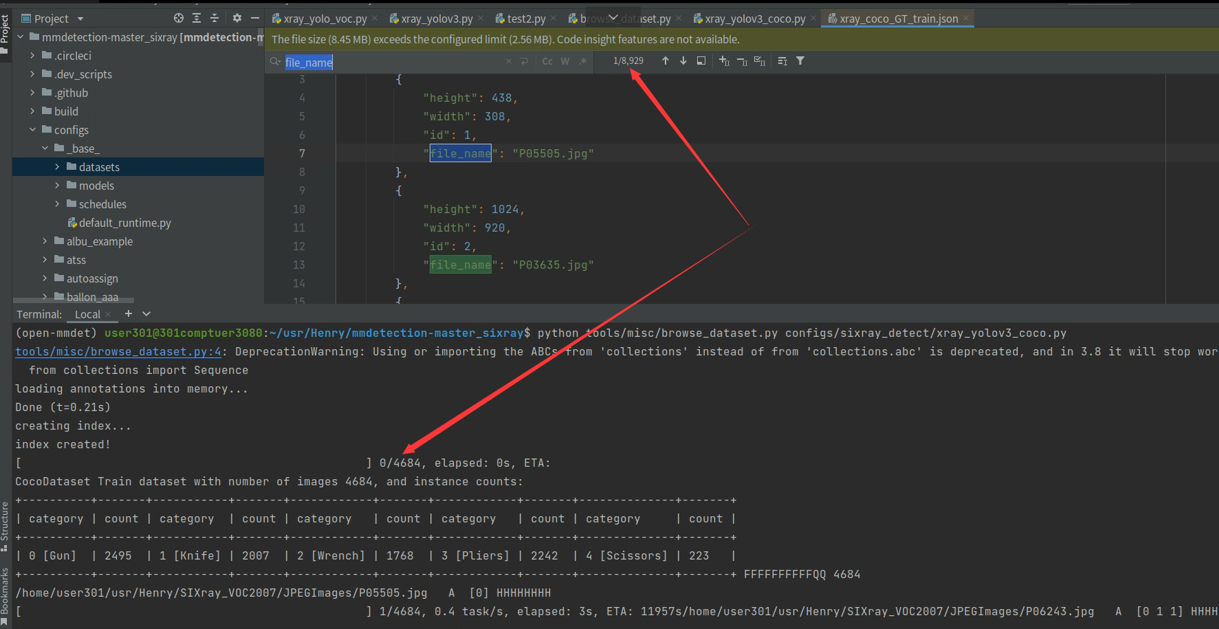 browse_dataset.py read wrong number of pic. · Issue #7084 · open-mmlab ...