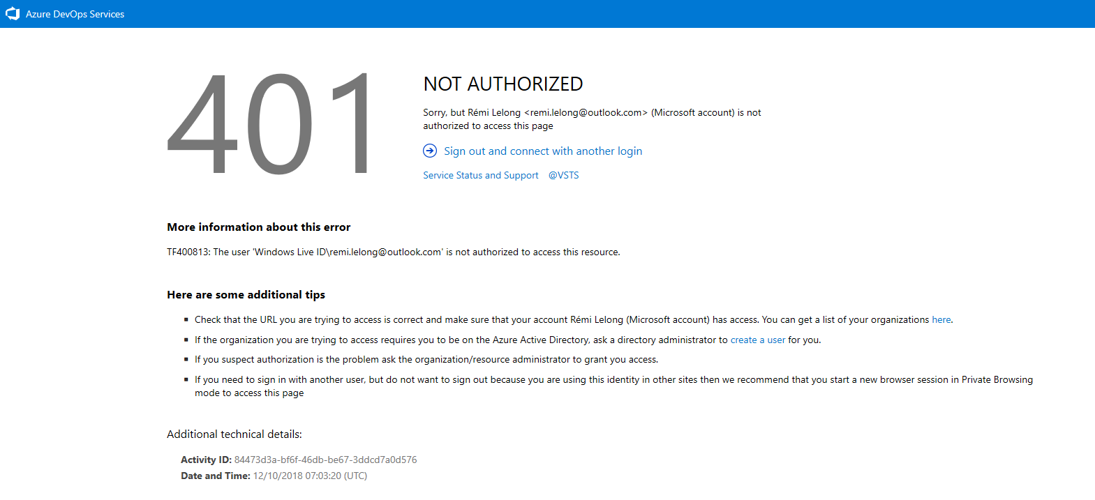 Profile creation impossible · Issue #757 · MicrosoftDocs/feedback · GitHub