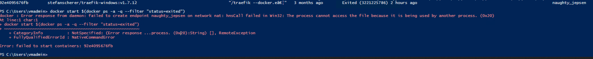 Traefik exited · Issue #946 · microsoft/navcontainerhelper · GitHub
