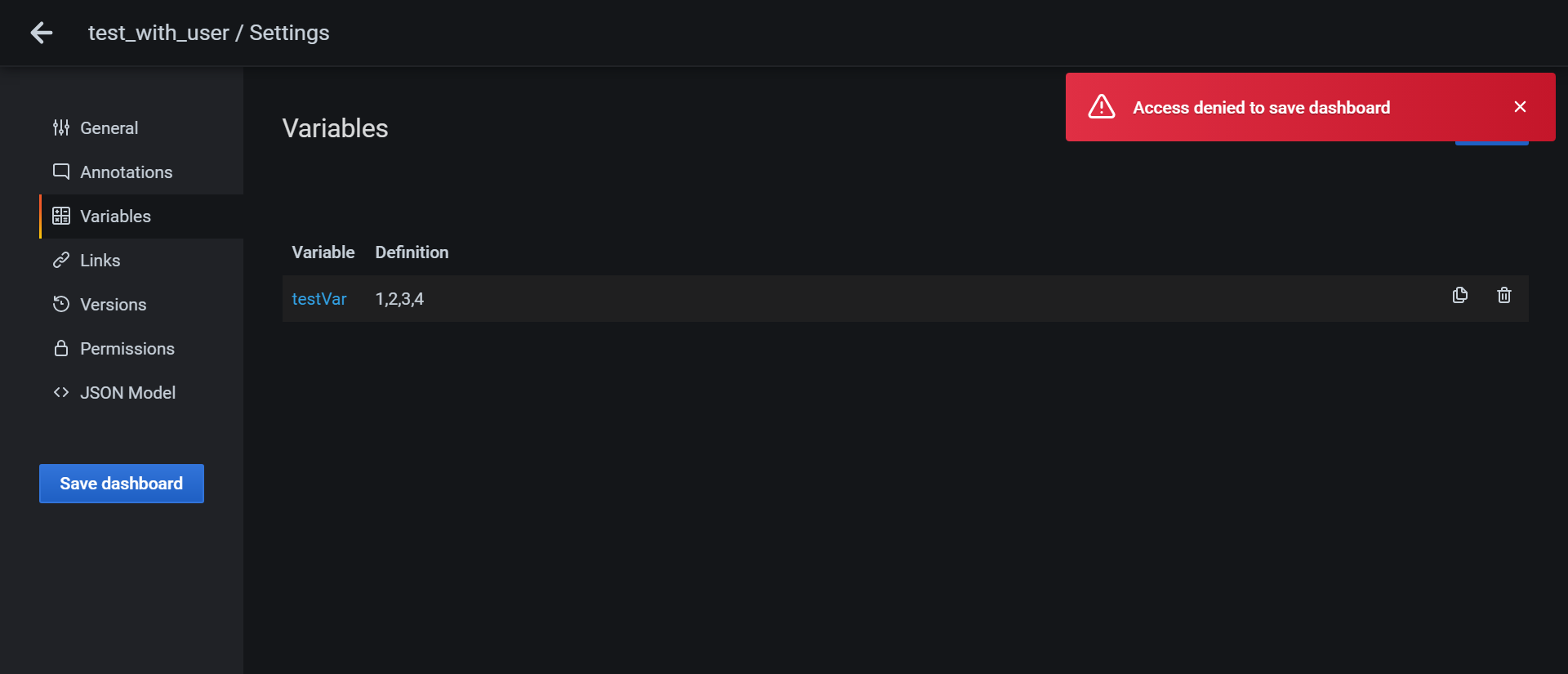 User with admin rights on a dashboard cannot add a template variable if he doesn't have edit ...