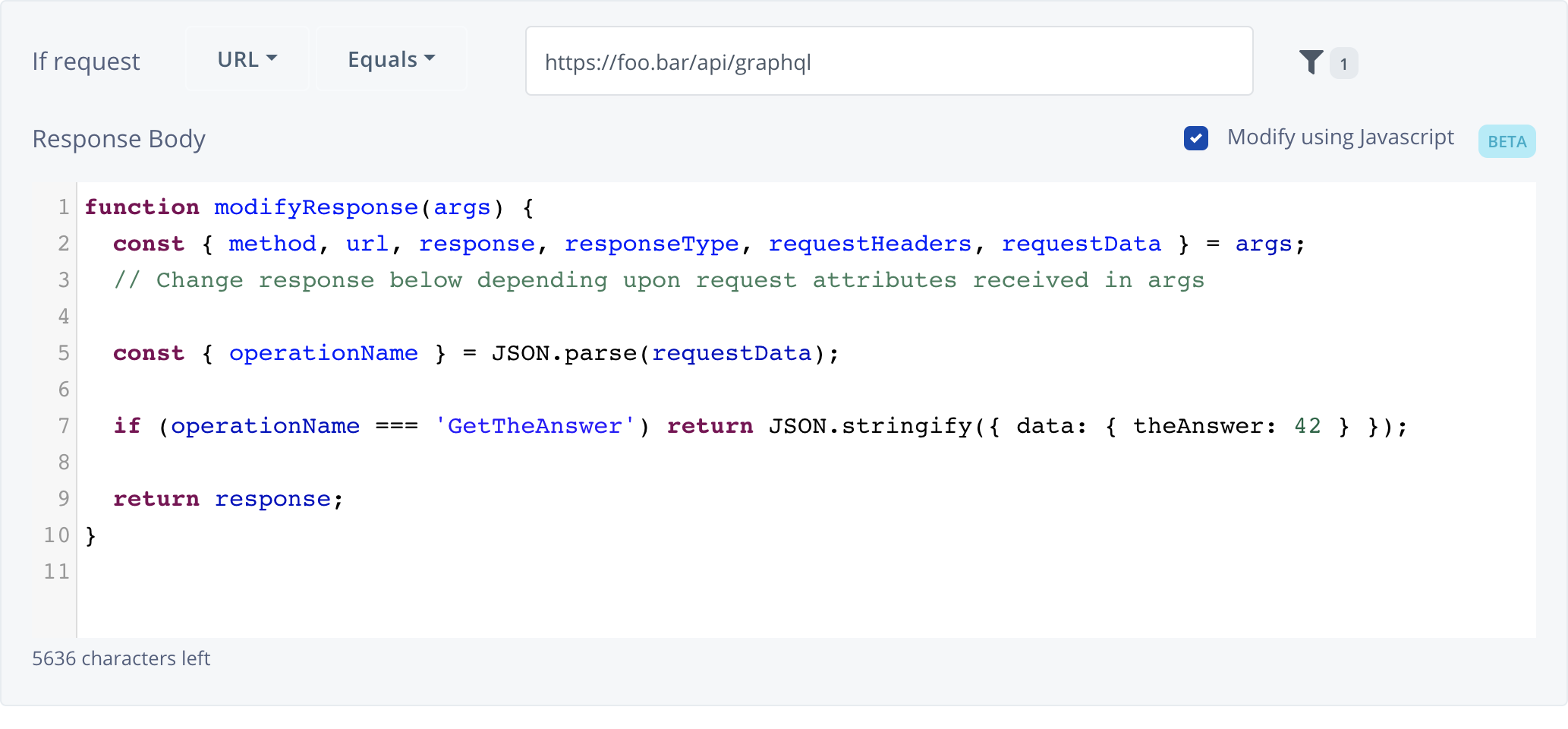 🔯 Intercept/filter request based on its payload and modify the request payload (GraphQL-related ...