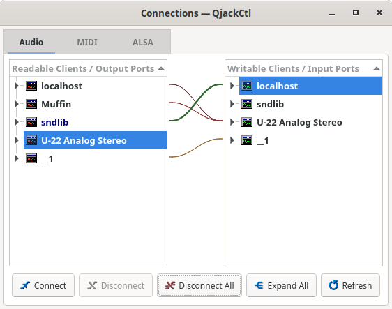 hub server using pipewire -- can't patch client loopbacks · Issue #984 ...