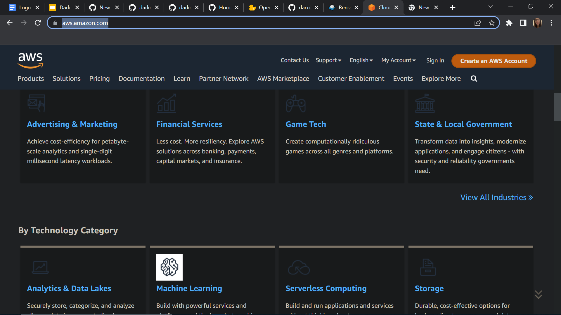 [Broken Website] Amazon Web Service (AWS) -- icons too light or not ...