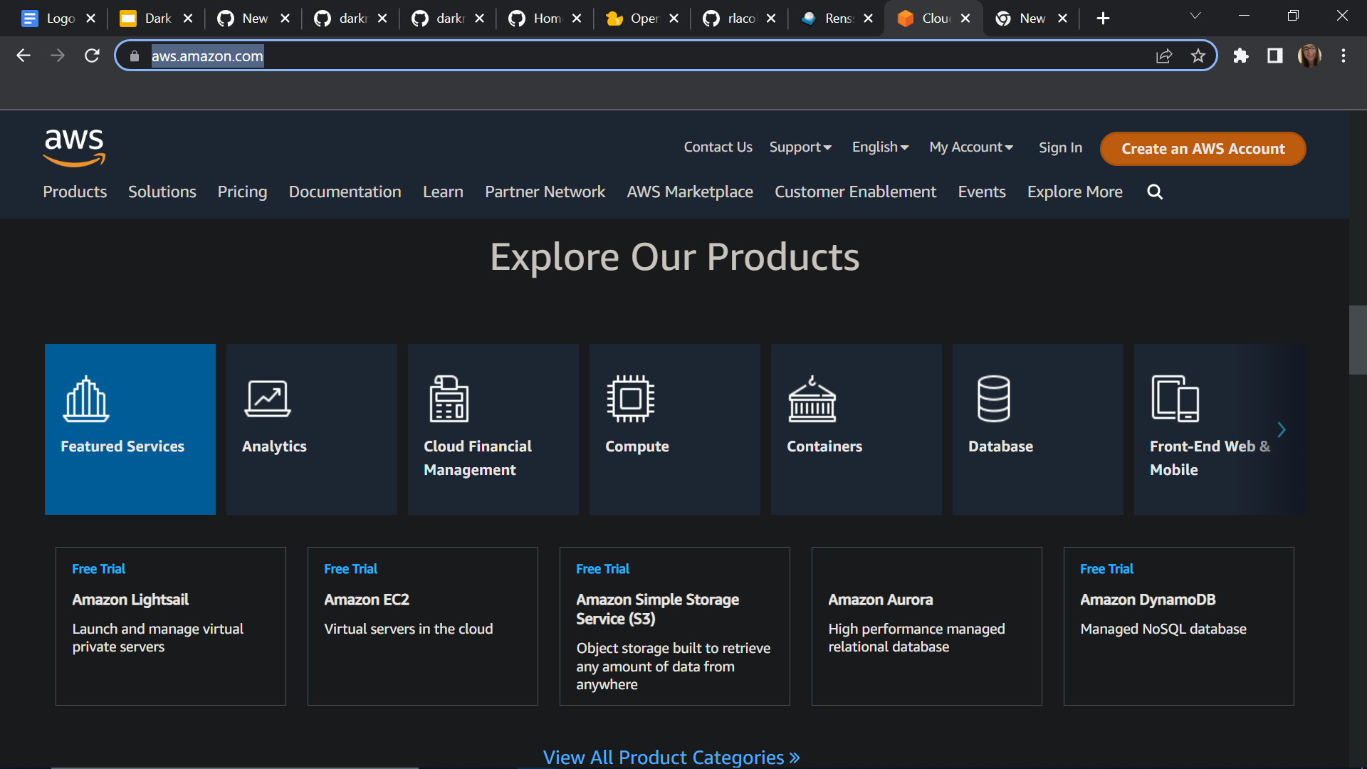 [Broken Website] Amazon Web Service (AWS) -- icons too light or not ...