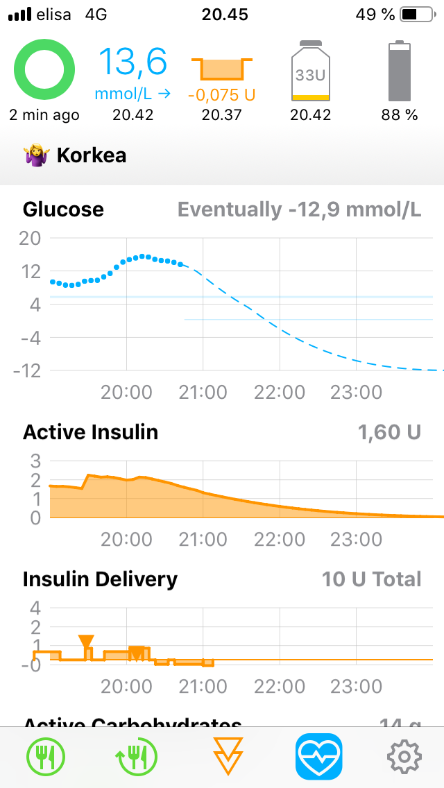 Override mode leads to negative eventual BG · Issue #1030 · LoopKit/Loop · GitHub