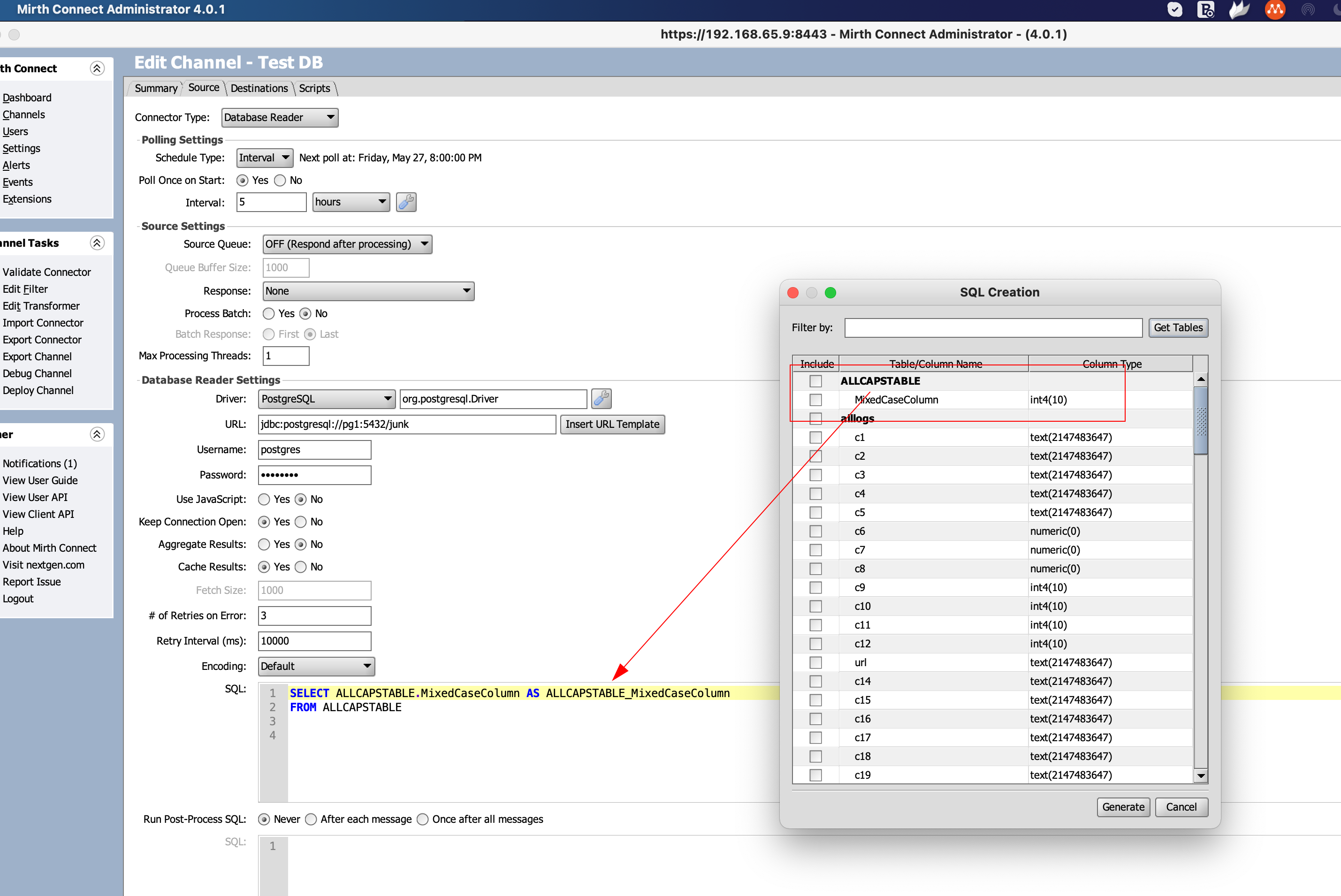 Bug The Sql Generator Does Not Properly Escape Mixed Case Db Schema Objects · Issue 5208