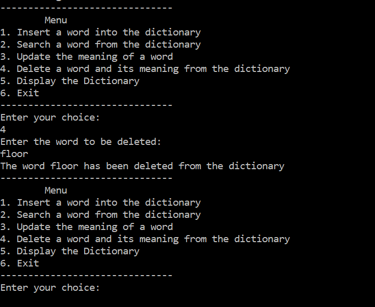 GitHub - Ab-hishek/Dictionary
