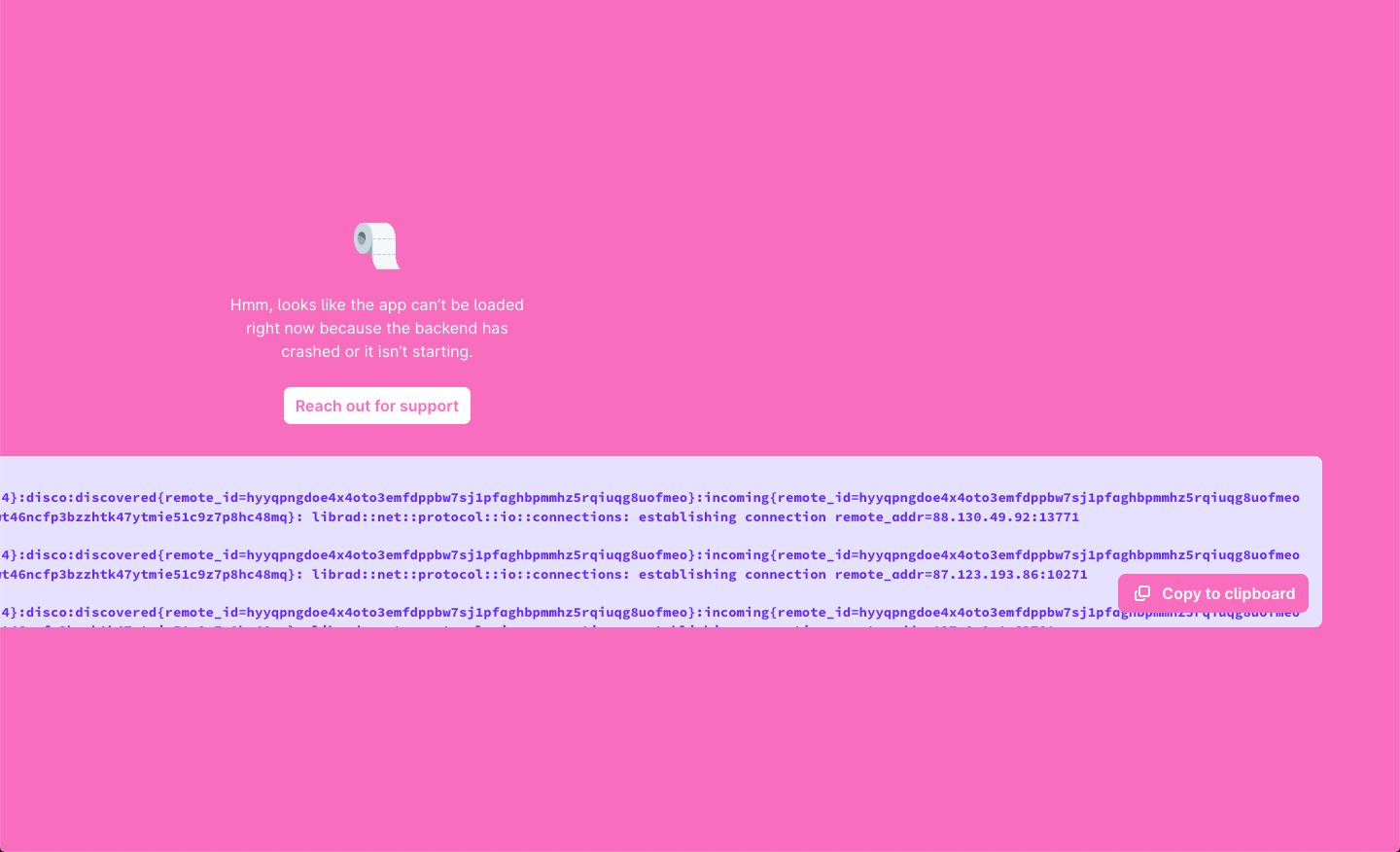Add max width for error field on crash page · Issue #2509 · radicle-dev/radicle-upstream · GitHub