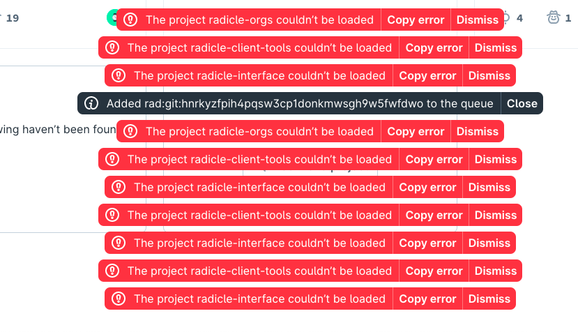 Make errors auto-dismiss again · Issue #2518 · radicle-dev/radicle-upstream · GitHub