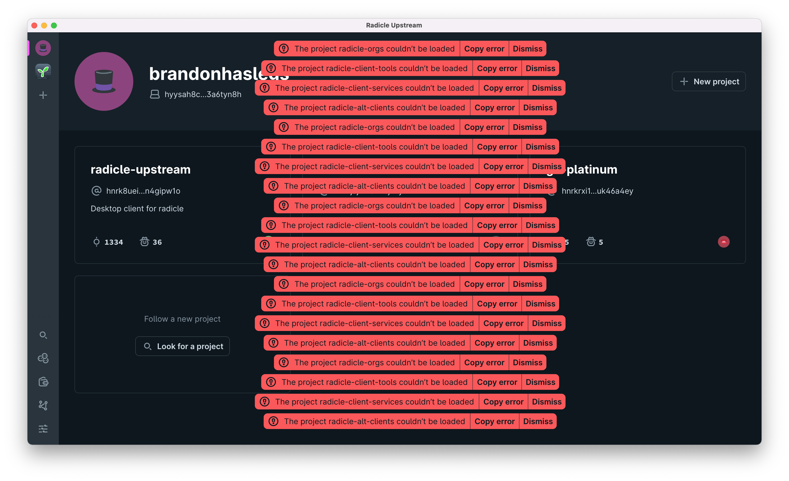 Make errors auto-dismiss again · Issue #2518 · radicle-dev/radicle-upstream · GitHub