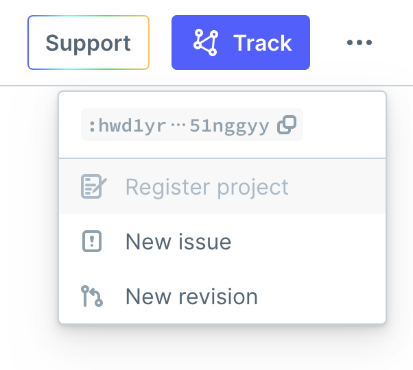 Hovering over "Register project" should show a register handle tooltip · Issue #744 · radicle ...