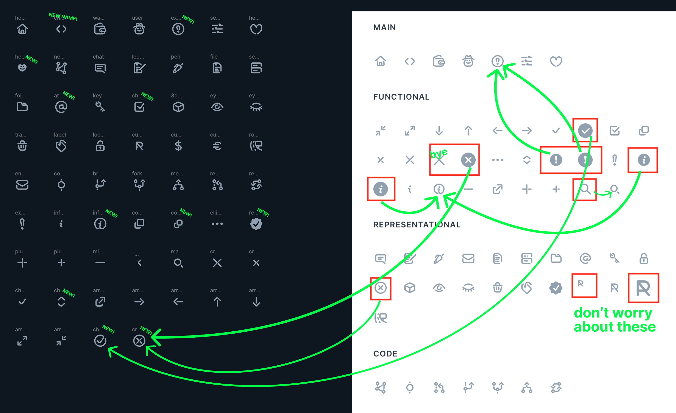 Update icon set to new icons · Issue #797 · radicle-dev/radicle-upstream · GitHub