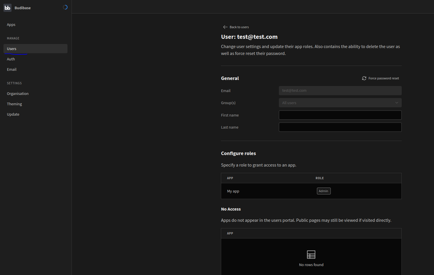 Update edit user modal within app to make builder aware of read only ...
