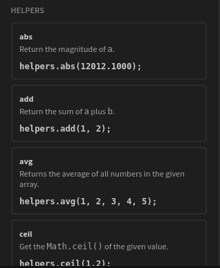 JS helpers, development only HBS -> JS conversion by mike12345567 ...