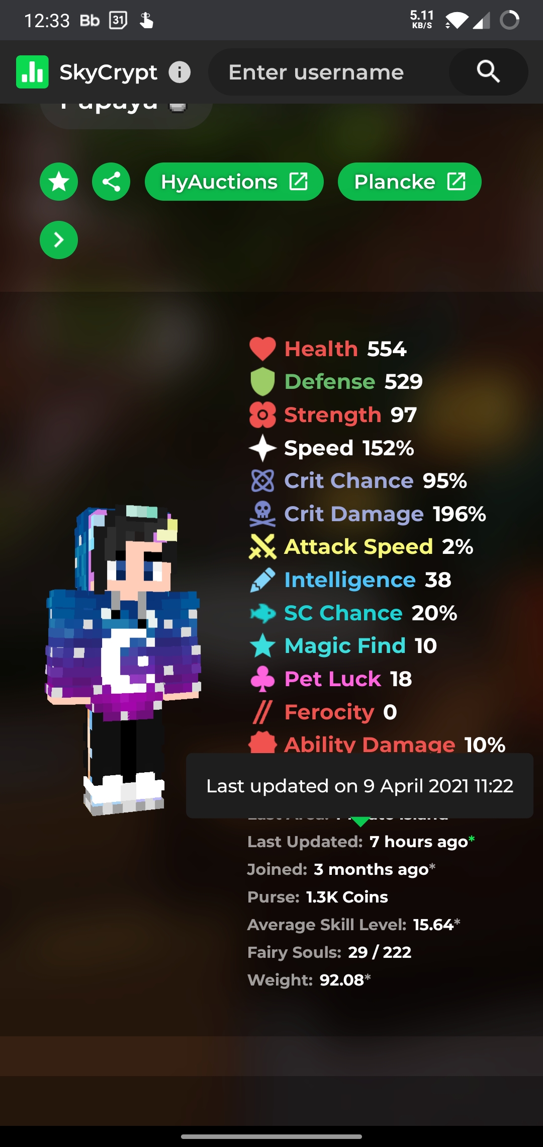 Last updated unknown timezone · Issue #384 · SkyCryptWebsite/SkyCrypt · GitHub