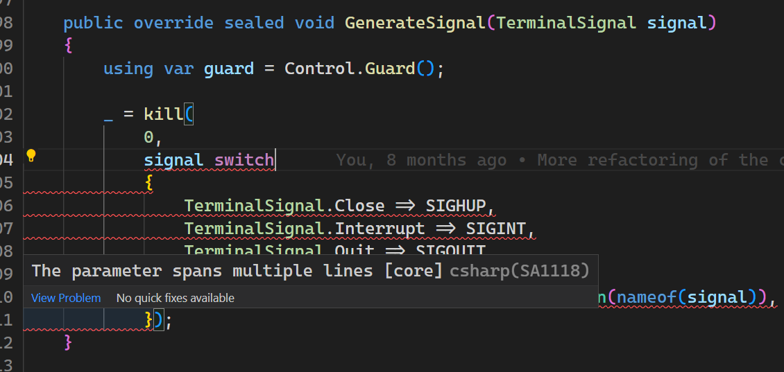 Sa1118 Triggers On C 8 Switch Expression · Issue 3541 · Dotnetanalyzersstylecopanalyzers · Github
