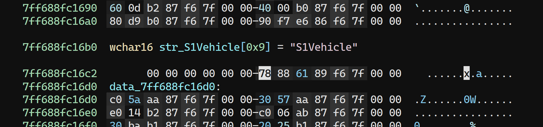 BN not creating data variables for MSVC vtables on a particular binary ...