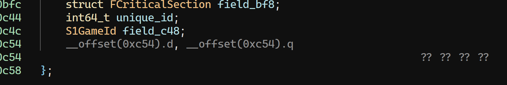 BN inserts seemingly arbitrary padding in `__packed` structure · Issue #4502 · Vector35 ...