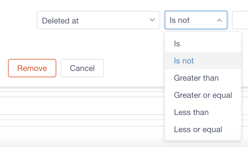 Filter conditions: IS (NOT) NULL · Issue #10 · motor-admin/motor-admin ...
