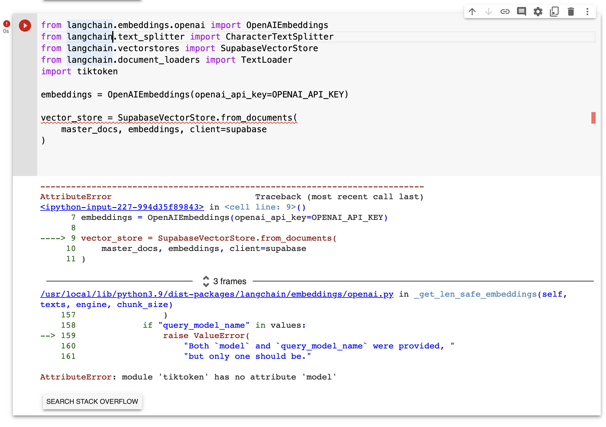 AttributeError when calling OpenAIEmbeddings model · Issue #3586 ...
