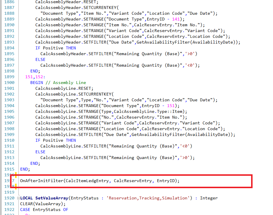 [Event Request] Codeunit 99000845 Reservation Management - OnAfterInitFilter · Issue #83 ...