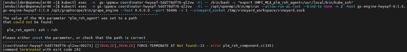 [BUG] Analytical engine launching failed · Issue #2571 · alibaba/GraphScope · GitHub