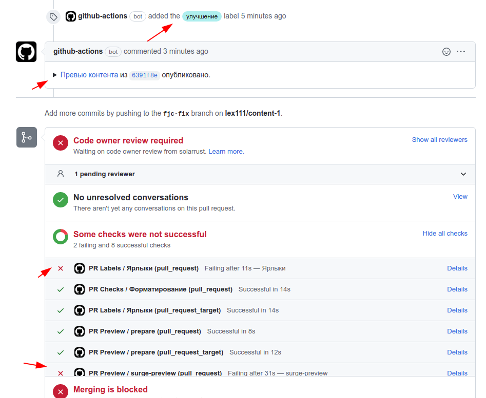 Превью контента для сторонних пул-реквестов · Issue #2258 · doka-guide/content · GitHub