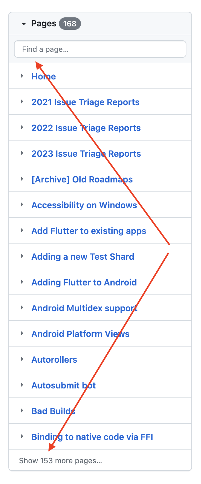 Address usability issues with the Flutter Wiki. · Issue #131433 ...
