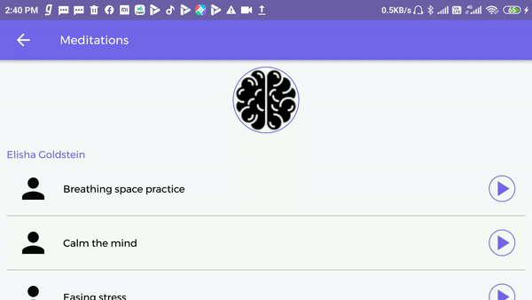 Scrolling in Meditation Activity should be on whole activity instead just the list. · Issue #590 ...