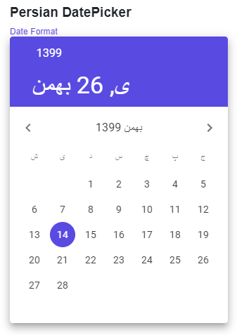 Persian date picker · Issue #865 · MudBlazor/MudBlazor · GitHub