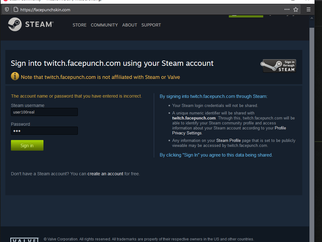 Fake twitch/facepunch rust drop website · Issue #8953 · uBlockOrigin ...