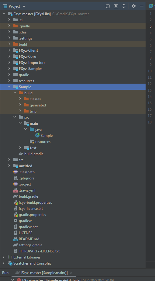 Error when running the sample code · Issue #134 · FXyz/FXyz · GitHub