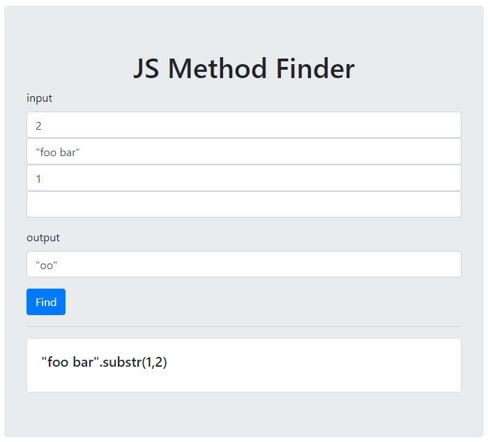 GitHub - bewee/js-method-finder