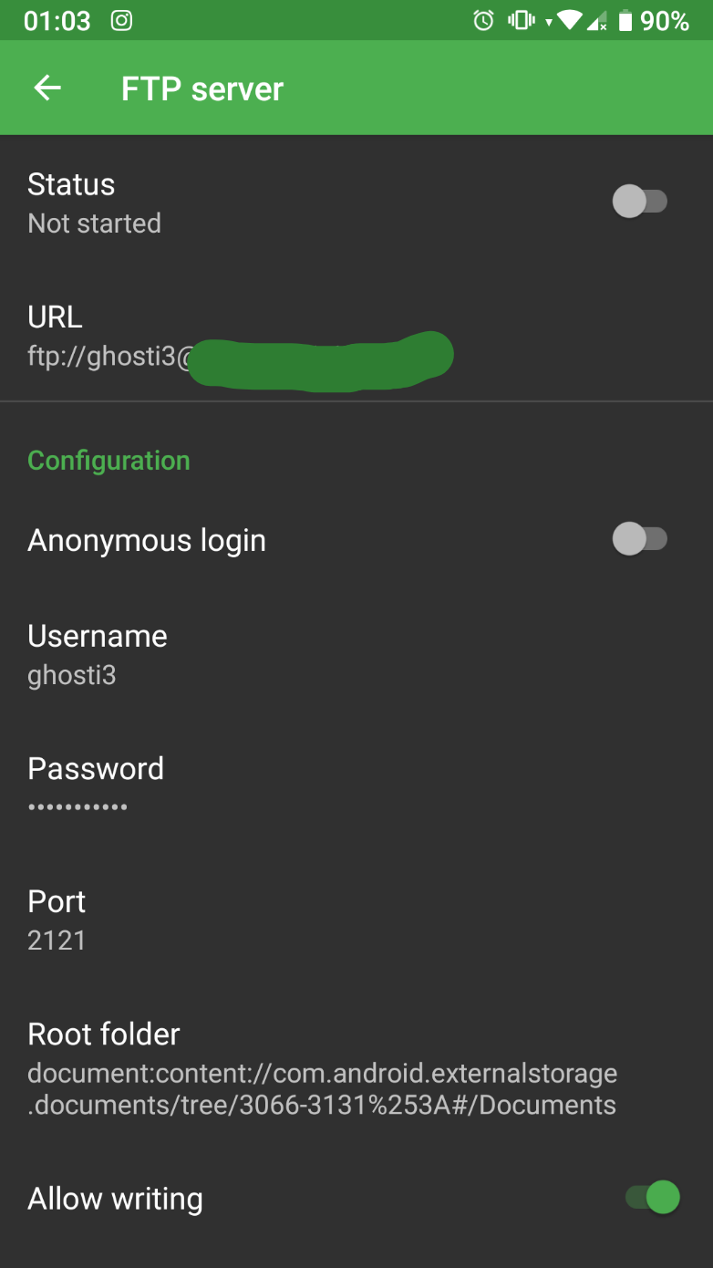 Unable to send files to SD card with FTP server. · Issue #439 · zhanghai/MaterialFiles · GitHub