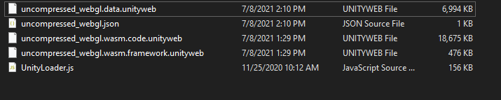 The unity build folder has different files for unity 2019 compared to 2020 · Issue #211 ...