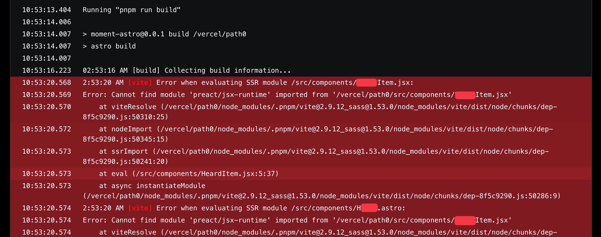 Error when deploying an Astro app to Vercel · vercel vercel · Discussion #8117 · GitHub