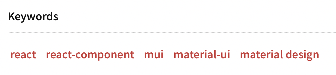 [Feature Request] npm keywords · Issue #850 · mantinedev/mantine · GitHub