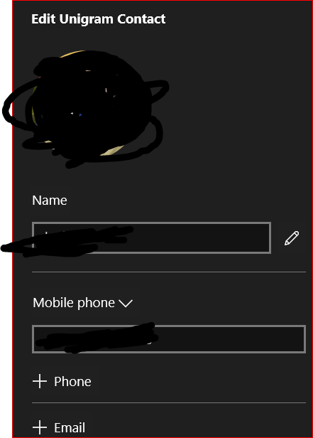 Synced contacts with People are editable · Issue #532 · UnigramDev/Unigram · GitHub
