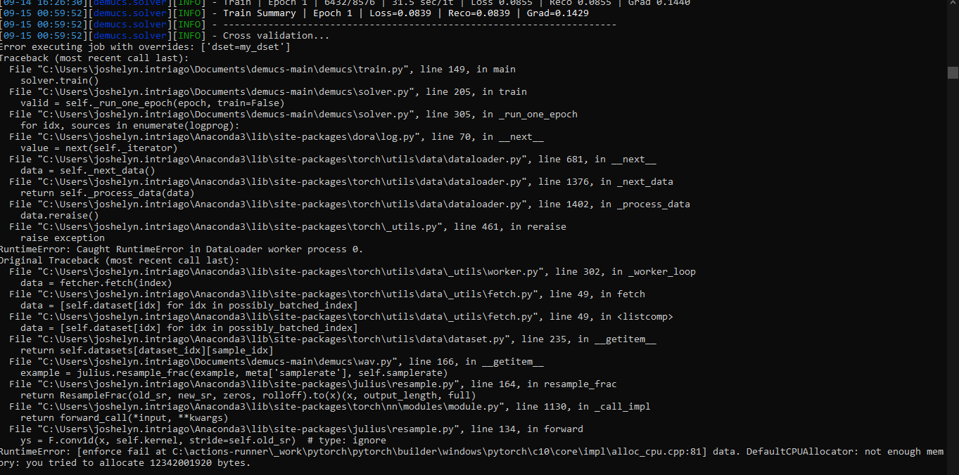Reentrenamiento y error de memoria · Issue #380 · facebookresearch ...