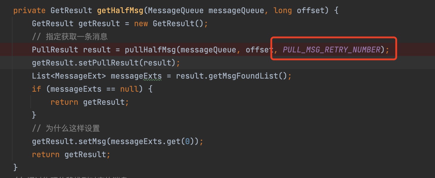 Why Not Get Data From Commitlog In Batches When Checking Transaction Messages · Issue 4827