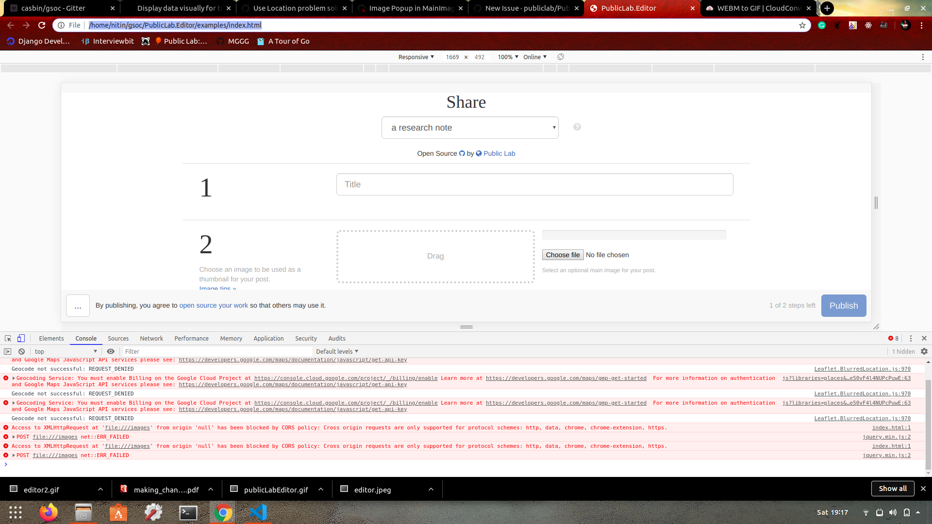 Error while uploading image · Issue #438 · publiclab/PublicLab.Editor · GitHub