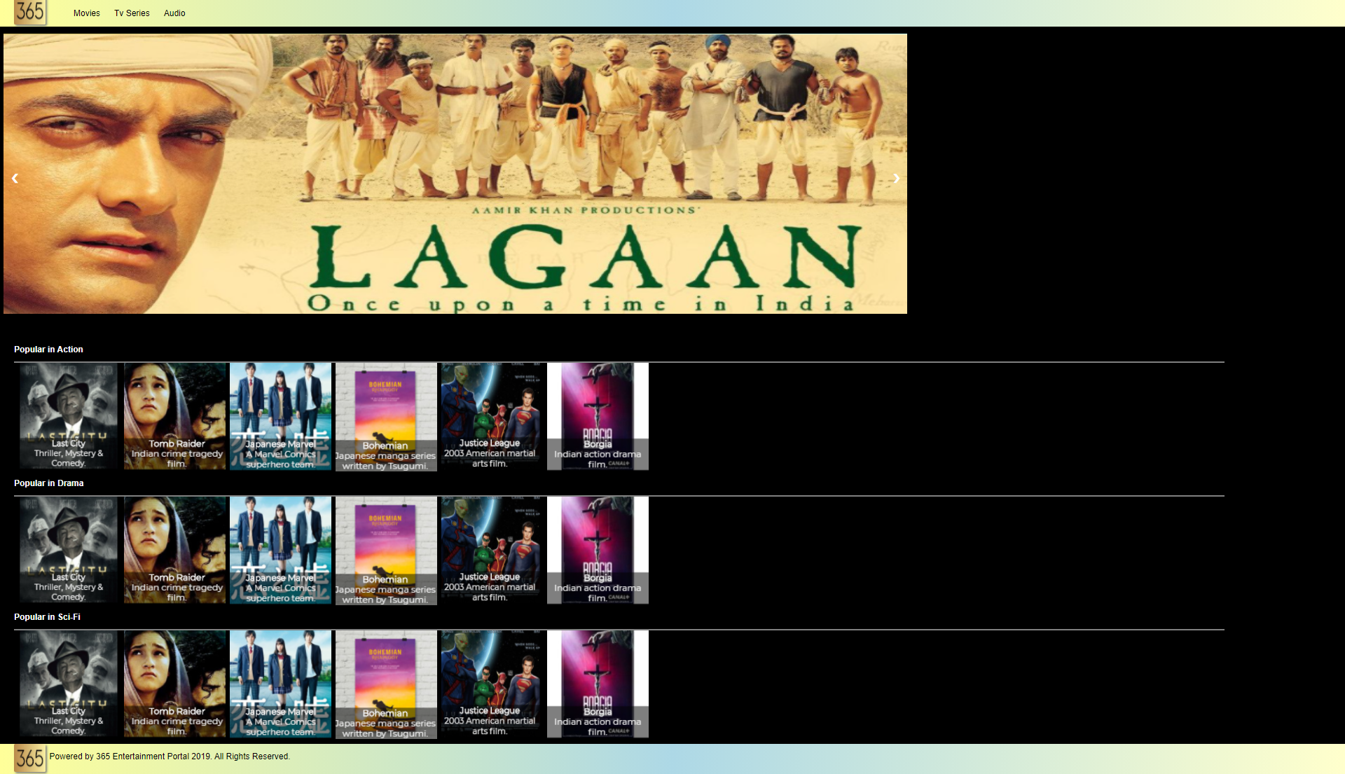 GitHub - suprodder/365-Entertainment: This is a lookalike website similar to hotstar,netflix or ...