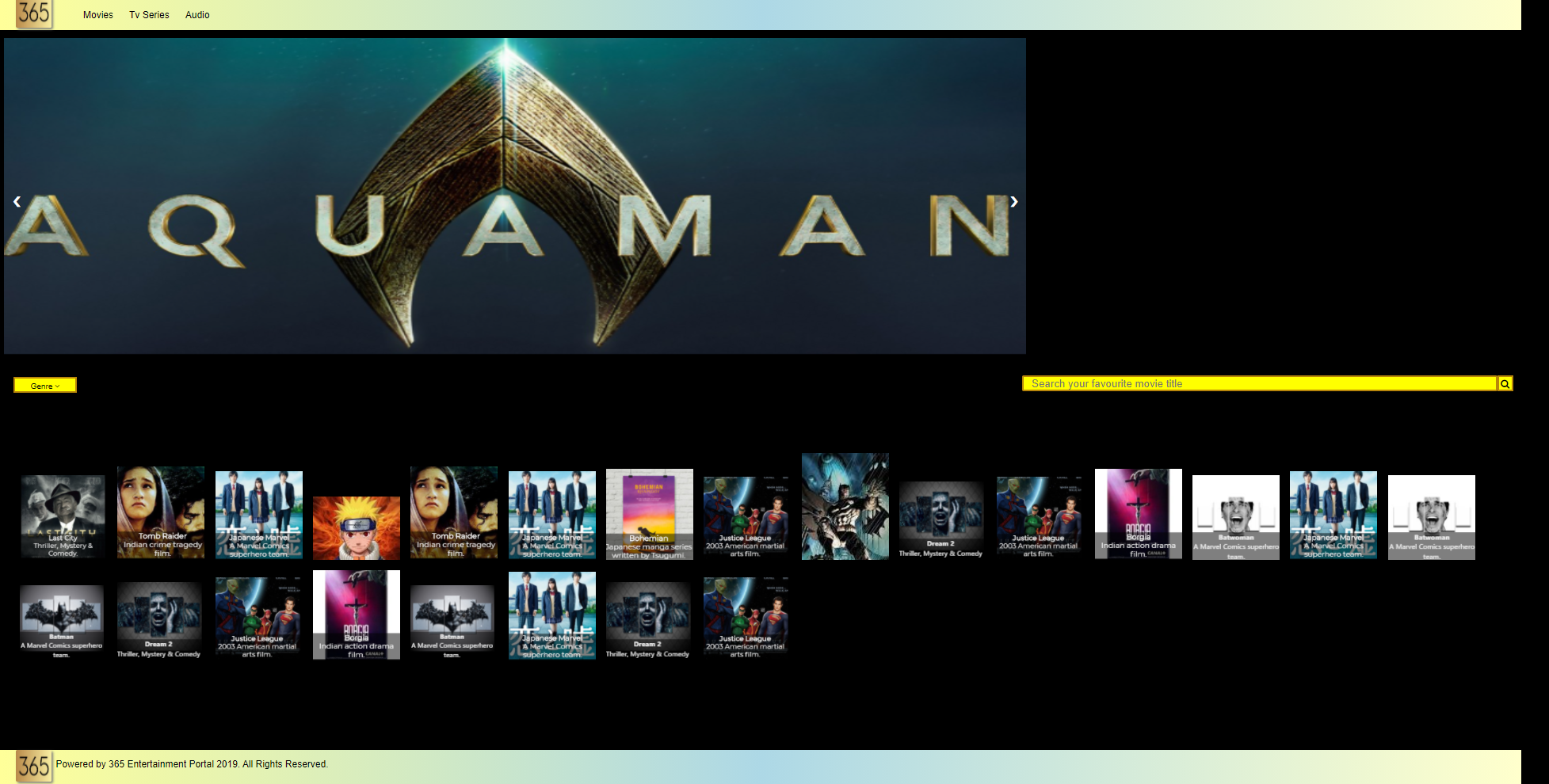 GitHub - suprodder/365-Entertainment: This is a lookalike website similar to hotstar,netflix or ...