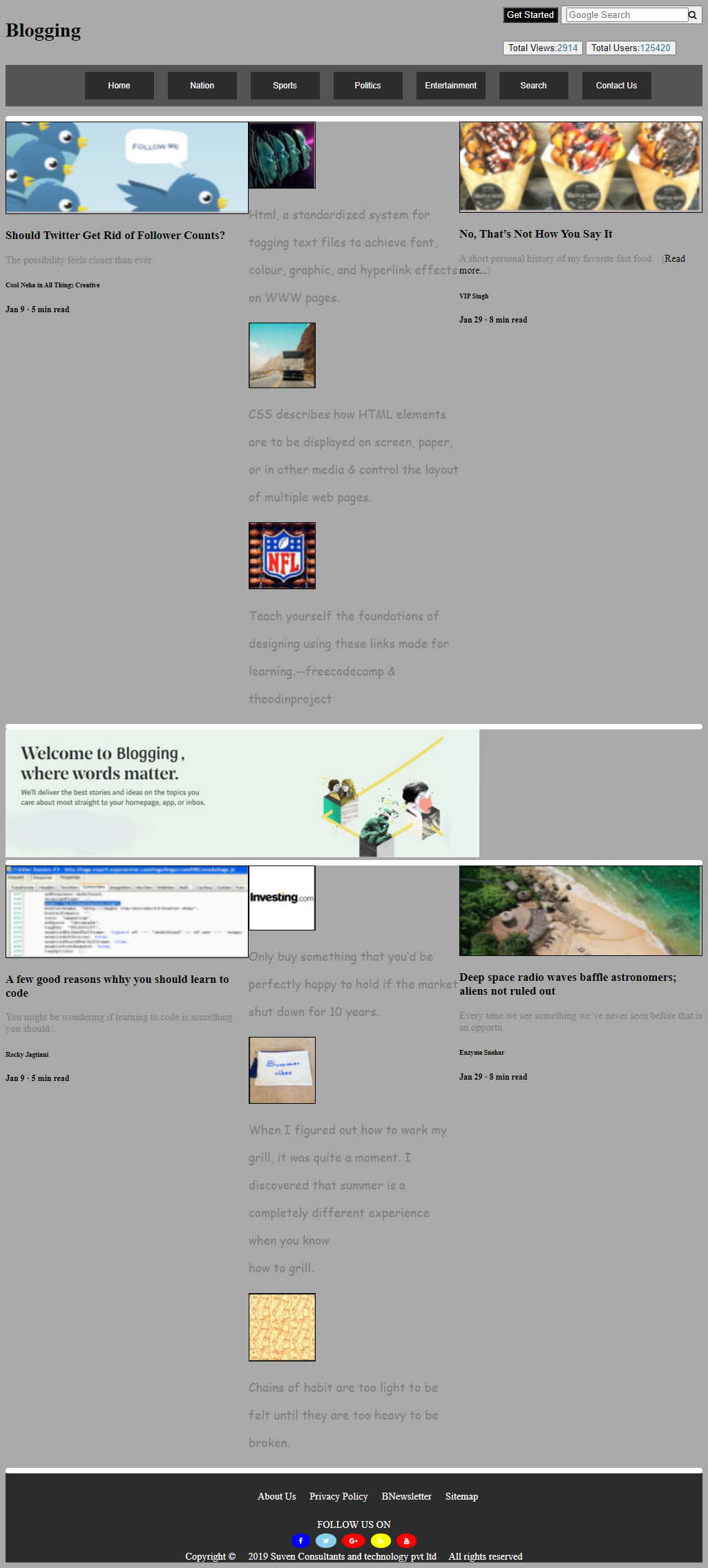 GitHub - suprodder/Blogging-Website-Frontend: This is a frontend of a ...