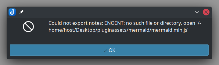 Desktop: Export to PDF/HTML file error on Linux · Issue #5873 ...