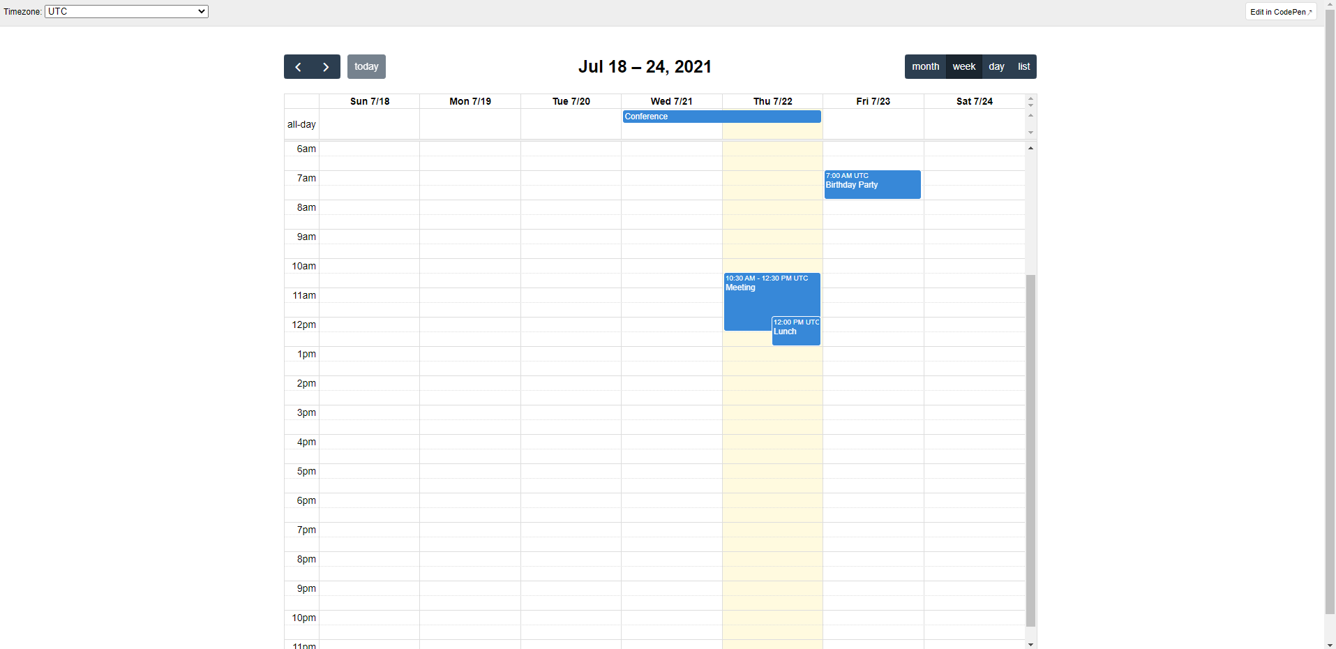 Classnames for today are not updating on timeZone change · Issue #6473 · fullcalendar ...