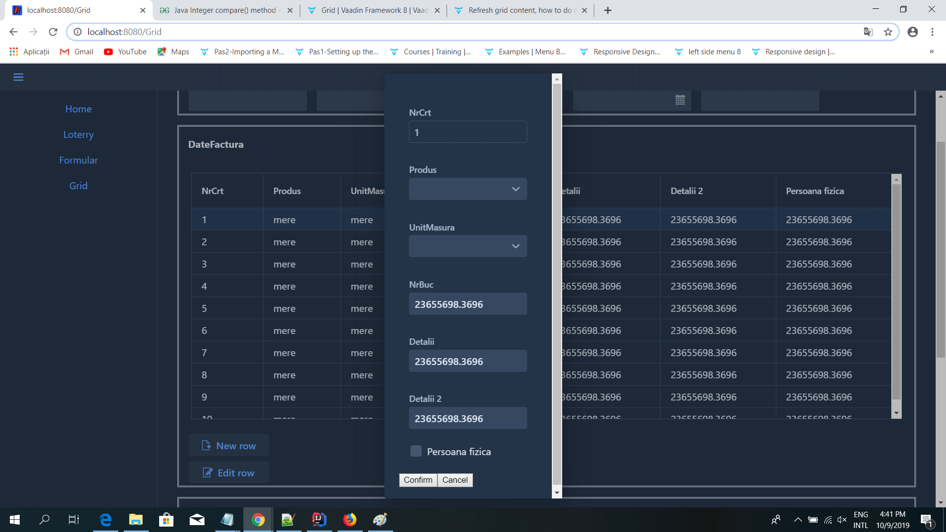 Grid Disappear Totally After Select An Item From Combobox Vaadin 14 · Issue 1641 · Vaadin