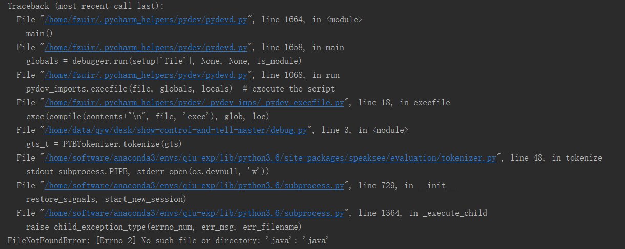 No such file or directory: 'java': 'java' · Issue #15 · aimagelab/show ...
